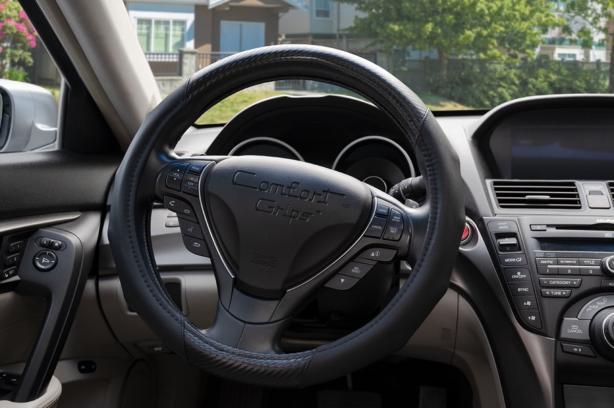 Comfort Grips Steering Wheel Cover - Carbon Gripper Large (15.5 - 16.4 ...