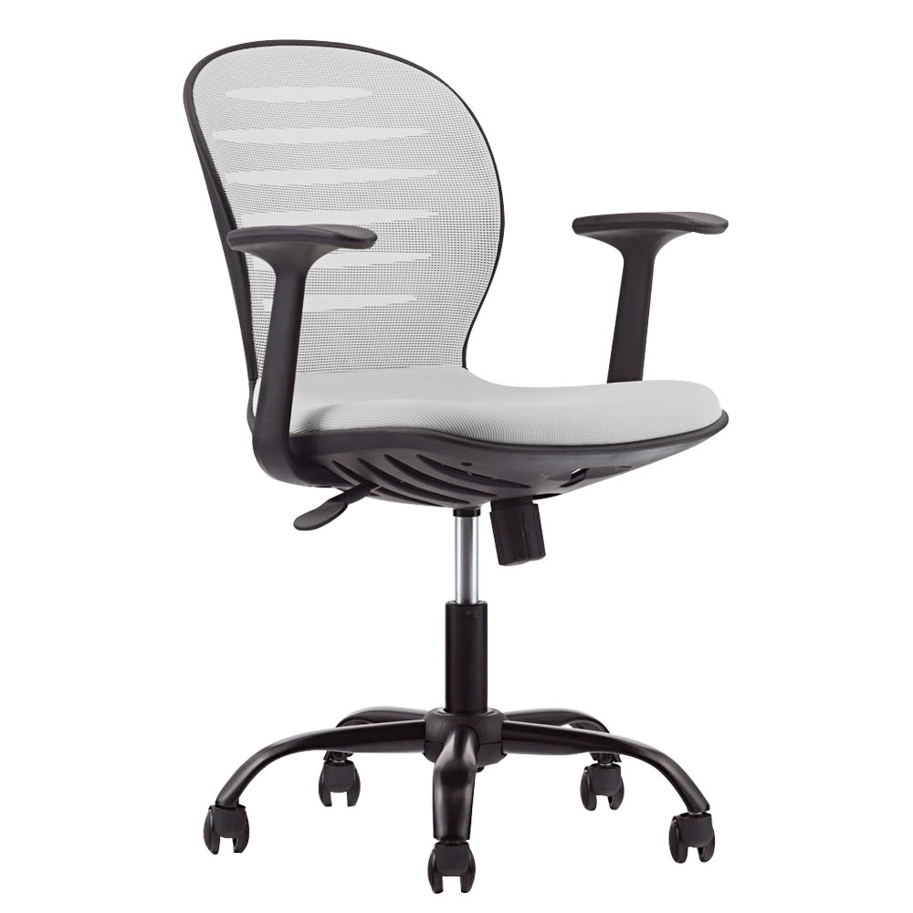 Comfort Mesh Home Office Swivel Height Adjustable Task Chair Gray ...