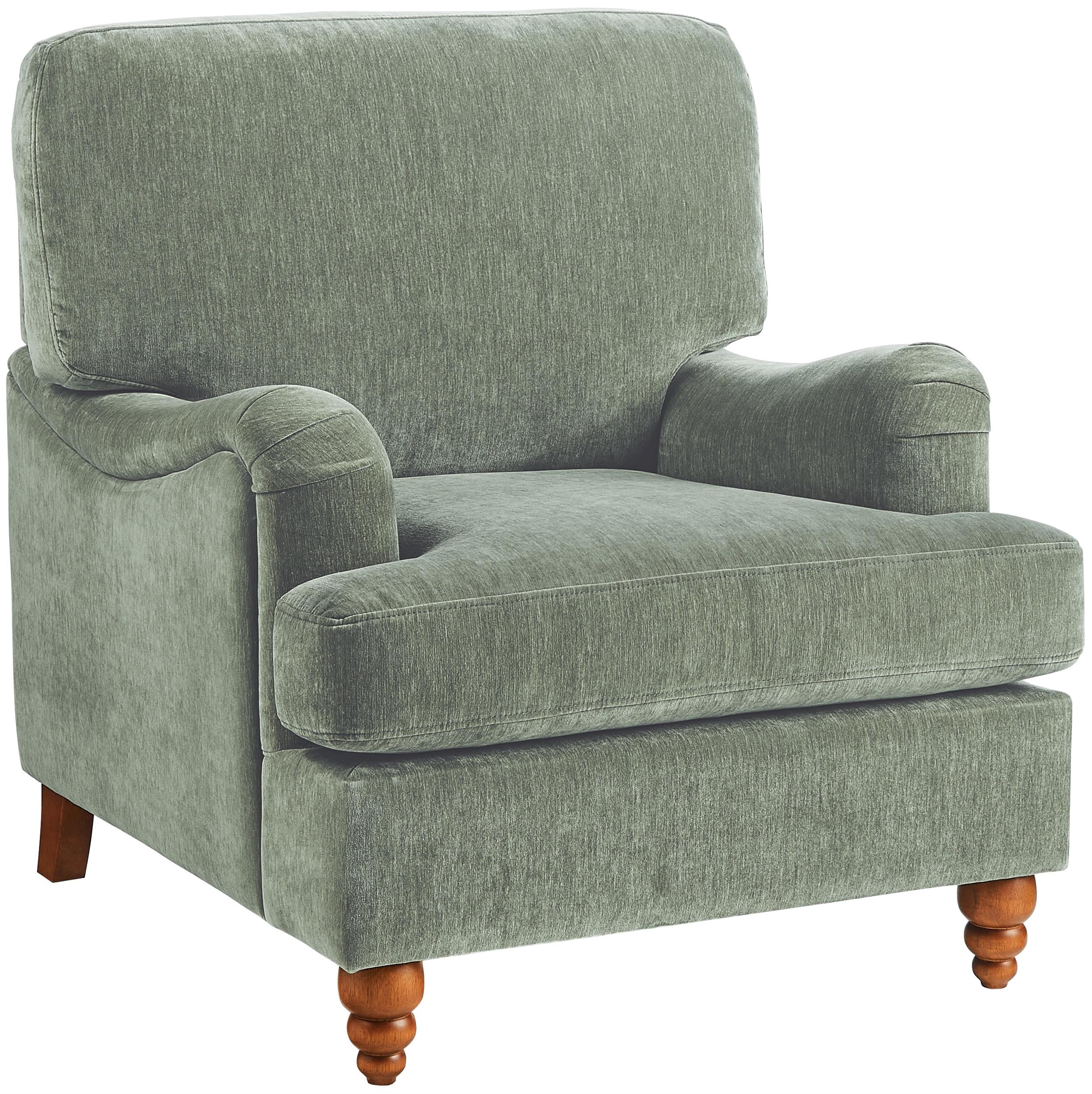 Comfort Pointe Clarendon Arm Chair - Heathered Sage Polyester - Walmart.com