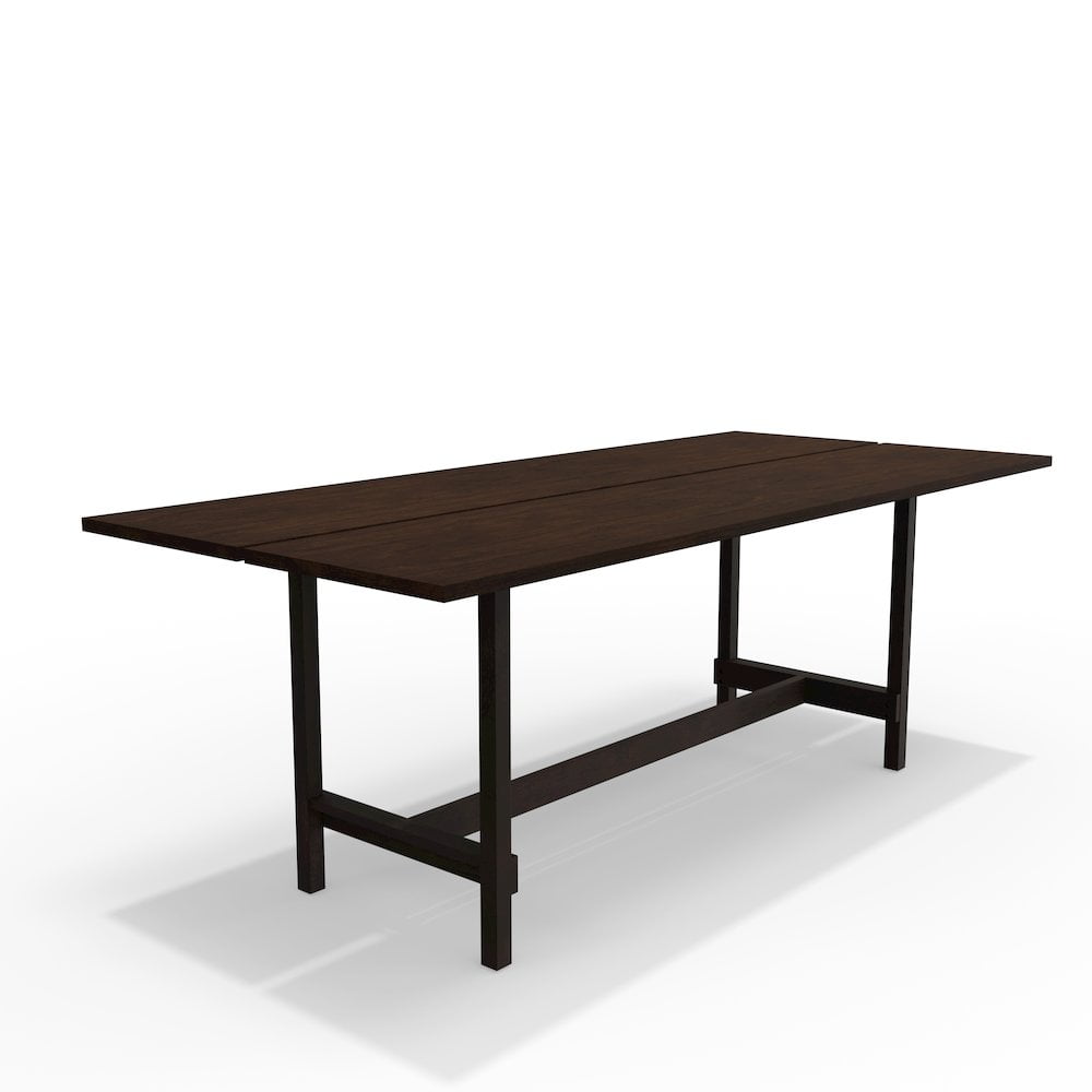 Comfort Pointe Jaslyn Split Top Dining Table - Walnut - Walmart.com