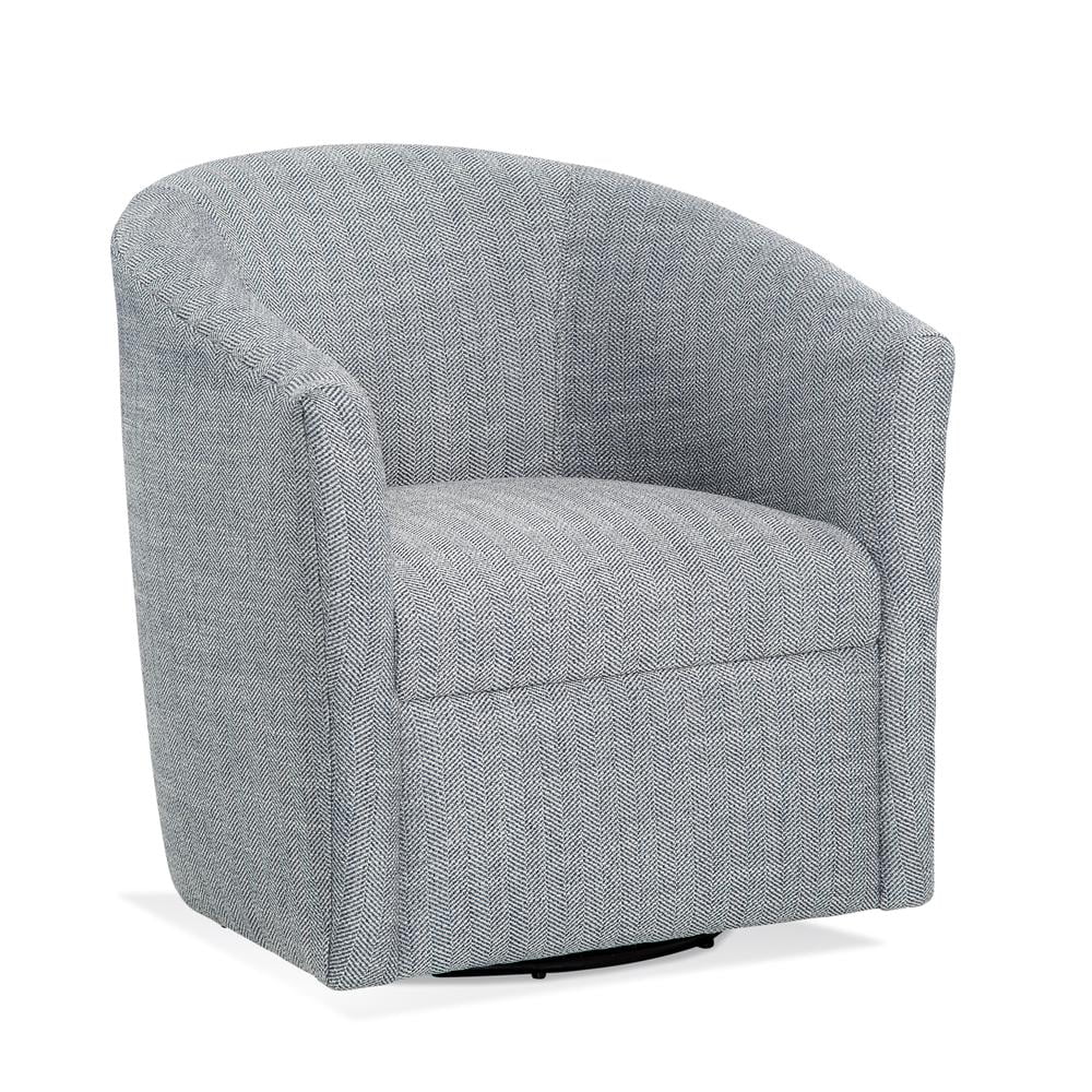 Comfort Pointe Lynton Living Room Arm Barrel Swivel Accent Chair in ...