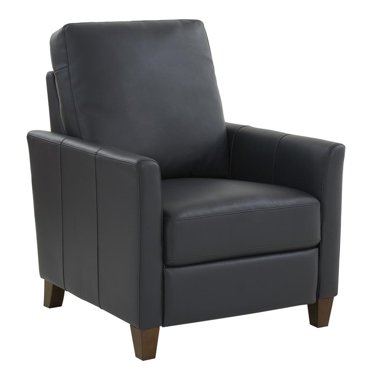 Comfort Pointe James Manual Recliner in Saddle Brown Faux Leather with ...