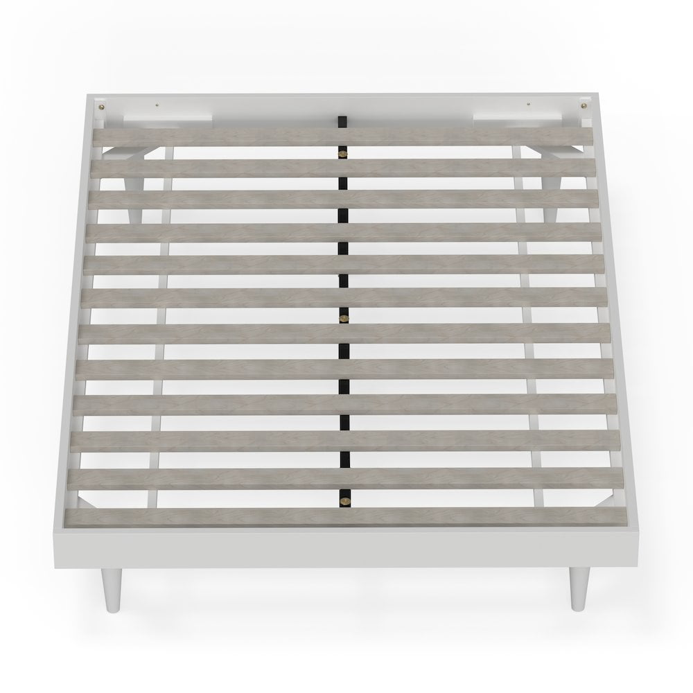 Comfort Pointe Sachse Full Solid Wood Platform Bed Frame White ...