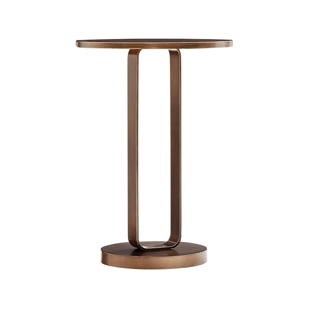 Comfort Pointe Tallulah Antique Bronze Metal Round Accent Table ...