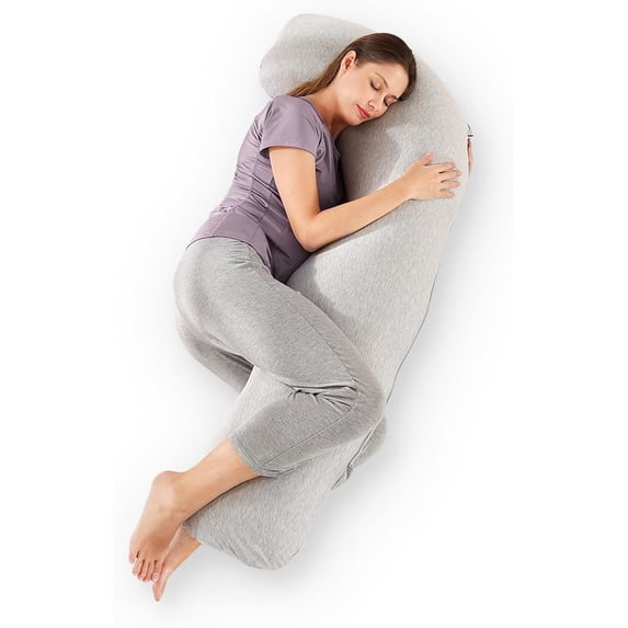 Comfort Pregnancy Pillow - J Shaped Maternity for Side Sleeping ...
