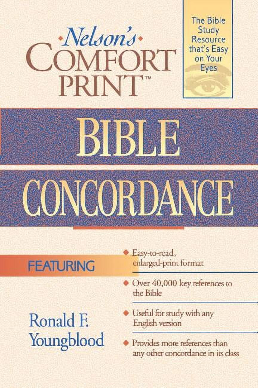 Comfort Print Bible Concordance, (Paperback) - Walmart.com