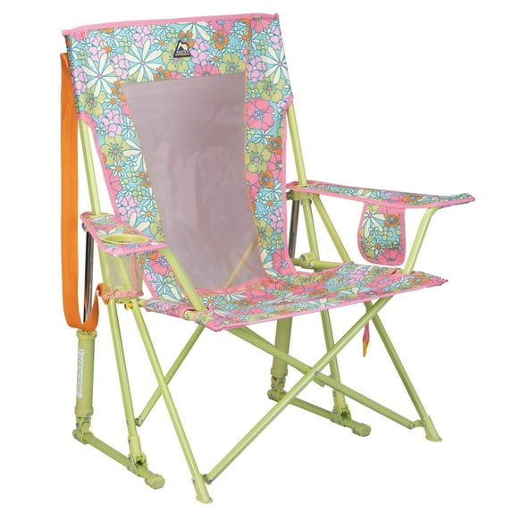 GCI Outdoor Comfort Pro Rocker, Foldable Rocking Camping Chair, Floral ...
