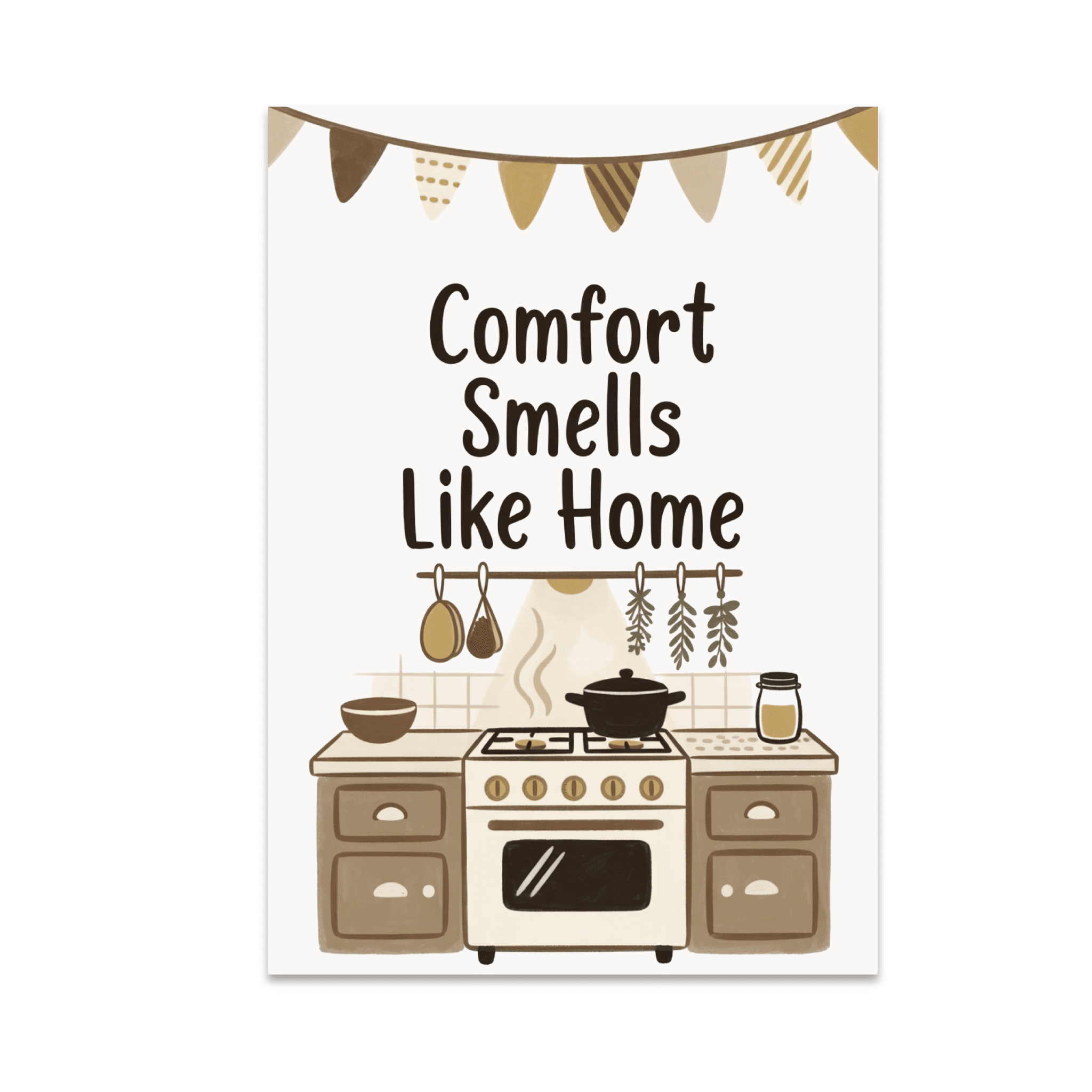 Comfort Smells Like Home Kitchen Decor - Cooking Enthusiast - 13x19 ...