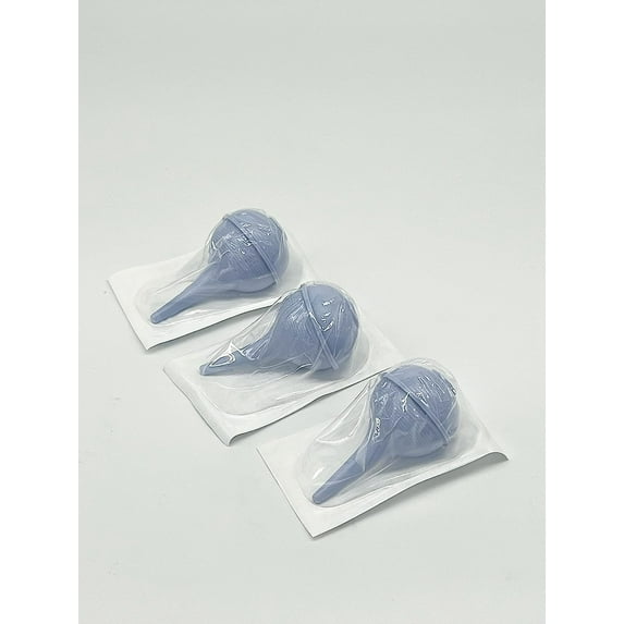Comfort Soft 2oz Sterile Bulb Ear Syringe, 3pk with Flat Bottom Design ...