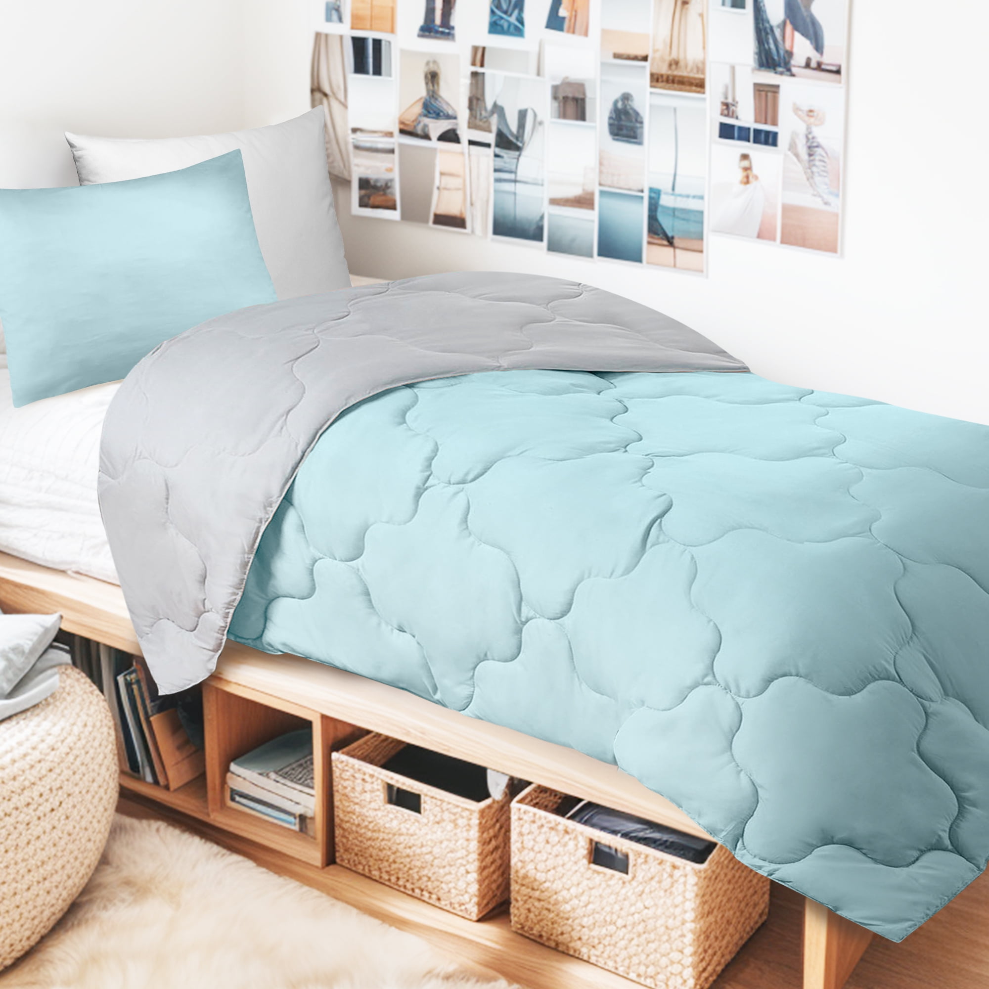 Comfort Spaces Twin/Twin XL Comforter Sets, 2-Piece Reversible Bedding ...