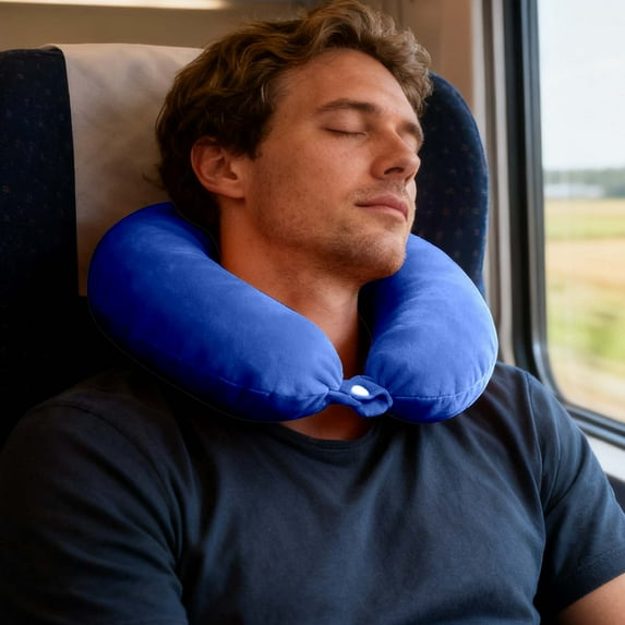 Comfort Travel Pillow for Neck Support on Flights and Buses with ...
