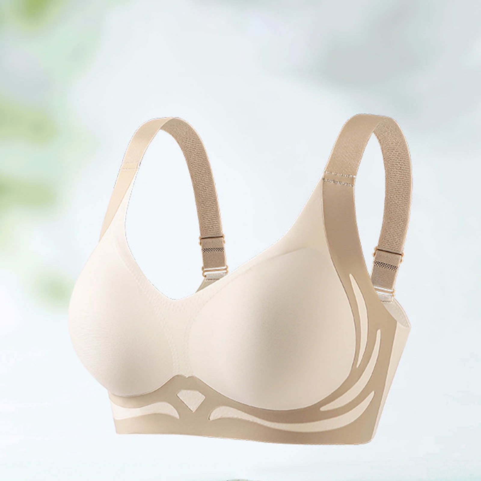 Comfort No Underwire Bras for Women Padded Wireless Support Bra ...