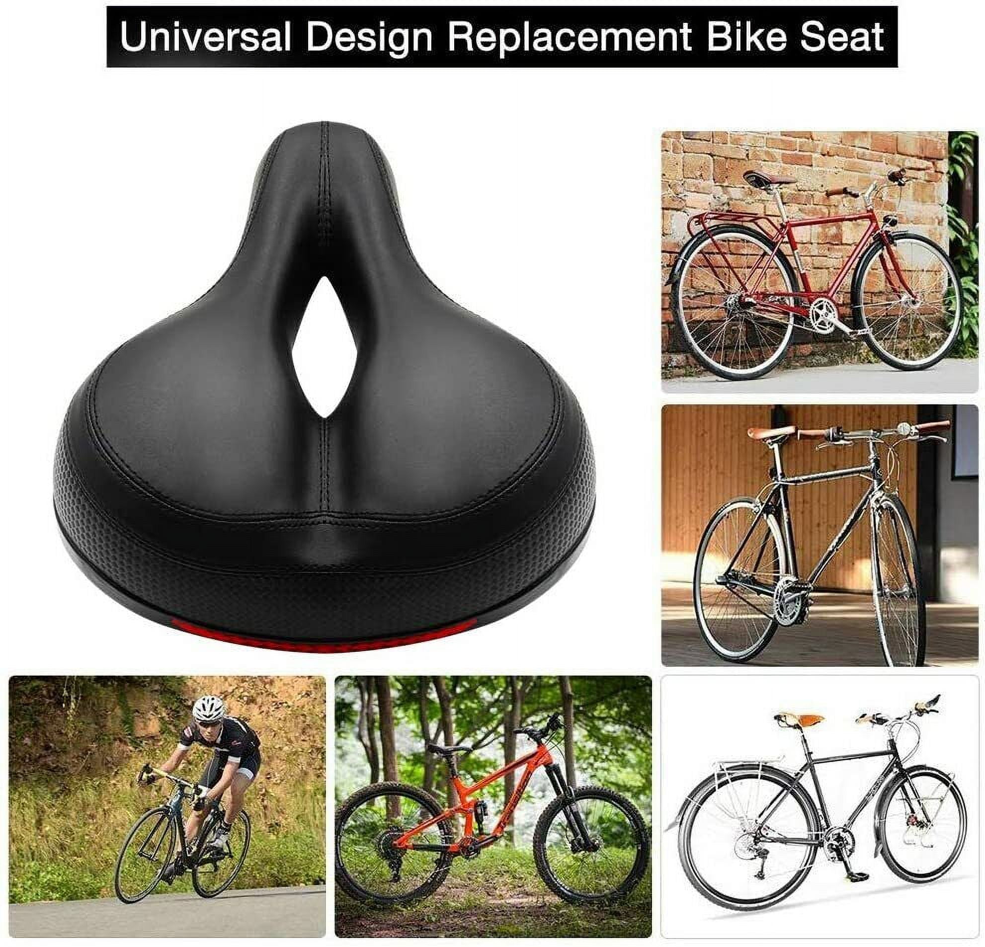 Comfort Wide Big Bum Soft Gel Cruiser Bike Saddle Bicycle Seat Air ...