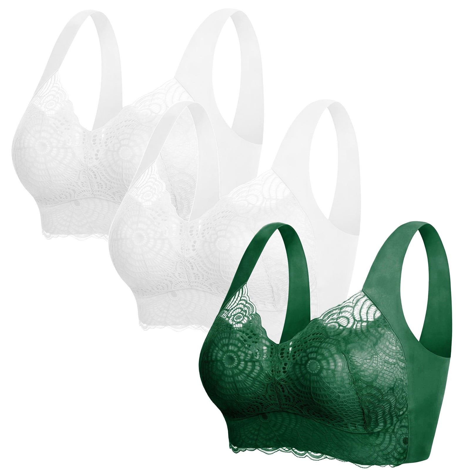 Comfort Wireless Bra, Correcting For Seniors, Us Sizing Range, Lace ...