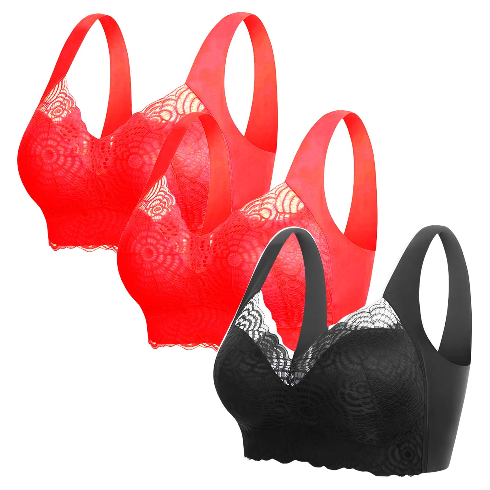 Bras For Women Comfort Wireless Bra Correcting For Seniors Us Sizing ...
