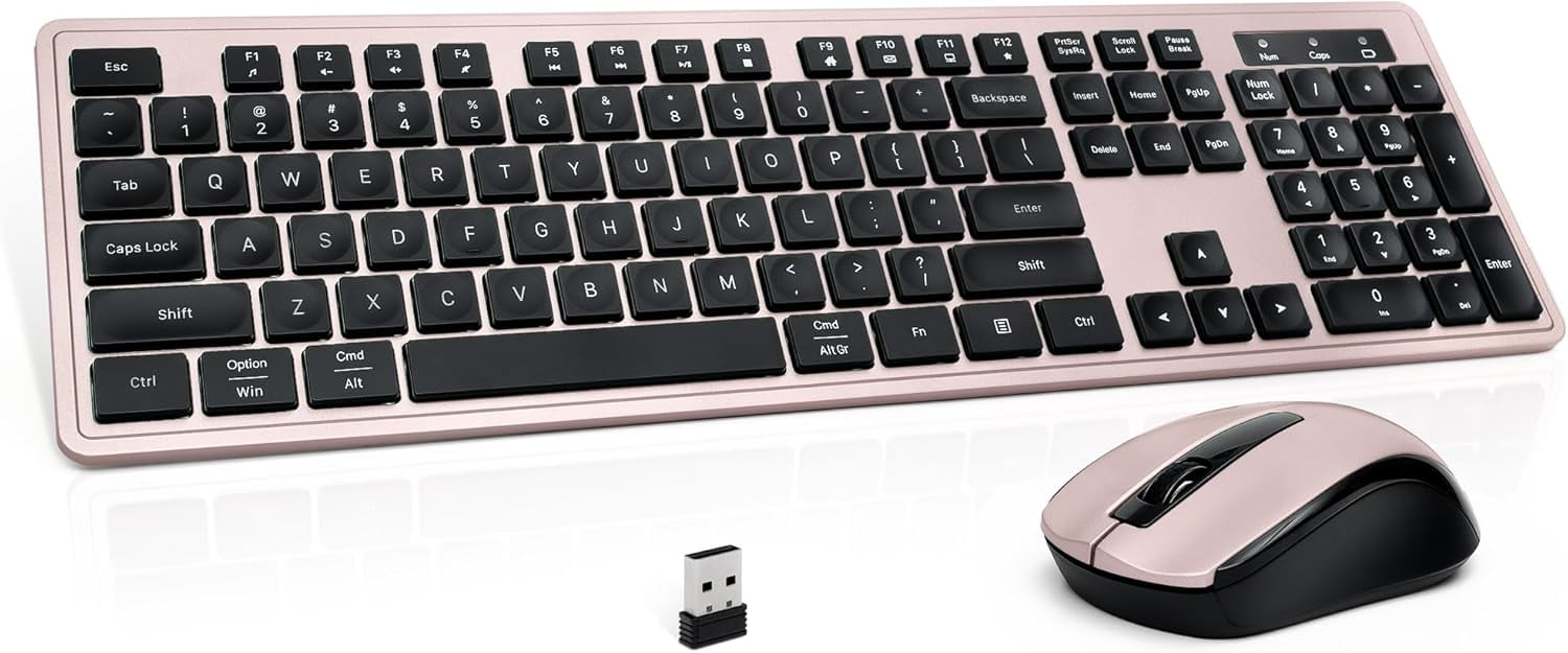 for Comfort] Work comfortably with our wireless keyboard, designed to ...