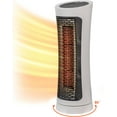 Comfort Zone 750/1,500-Watt Oscillating Digital Tower Heater with ...