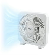 (3 pack) Lasko 20" Classic Box Fan with Weather-Resistant Motor, 3 Speeds, 22.5" H, White ...