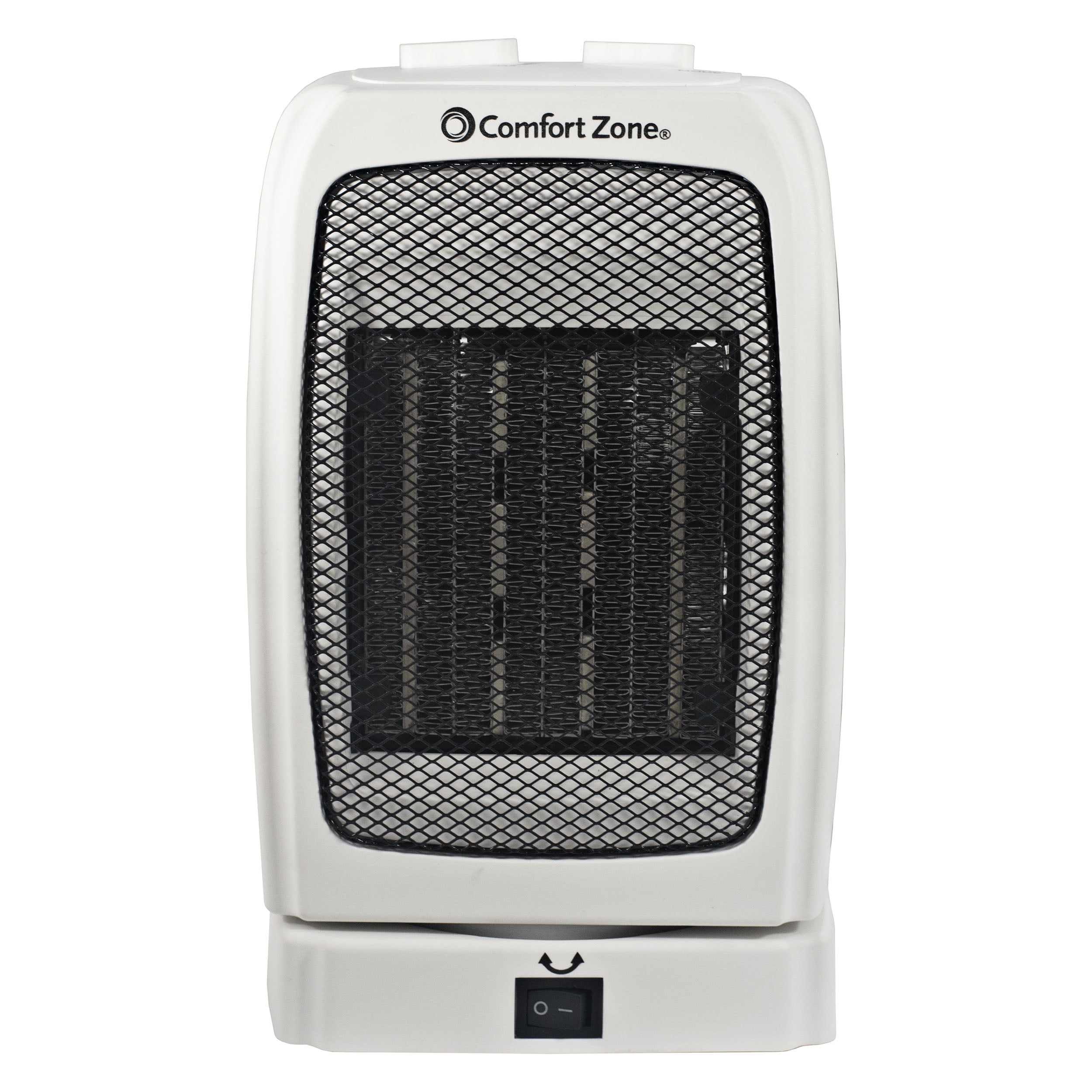 Comfort Zone Energy-Save 120V Oscillating Ceramic Heater, White ...