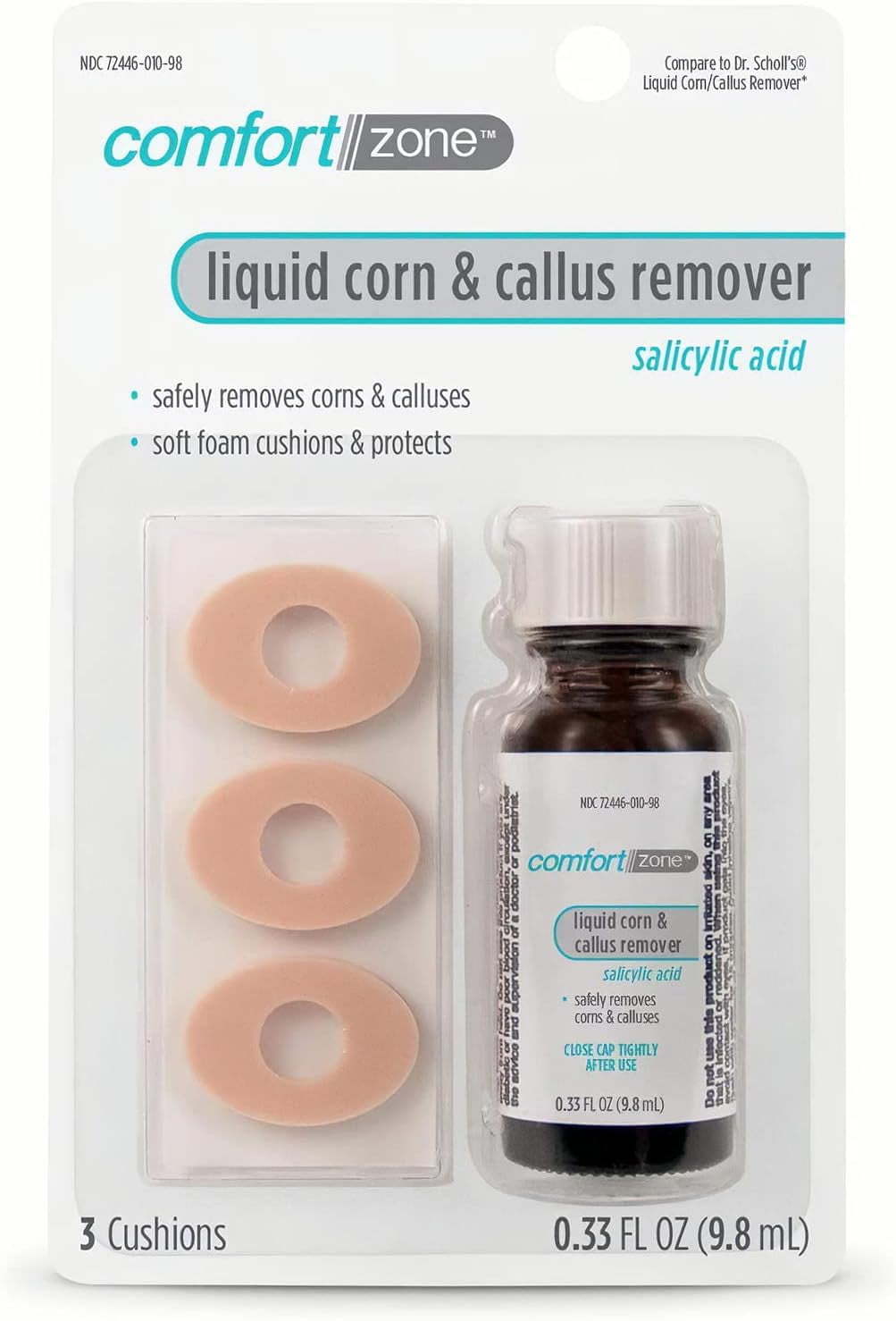 Comfort Zone Maximum Strength Liquid Corn & Callus Remover Treatment ...