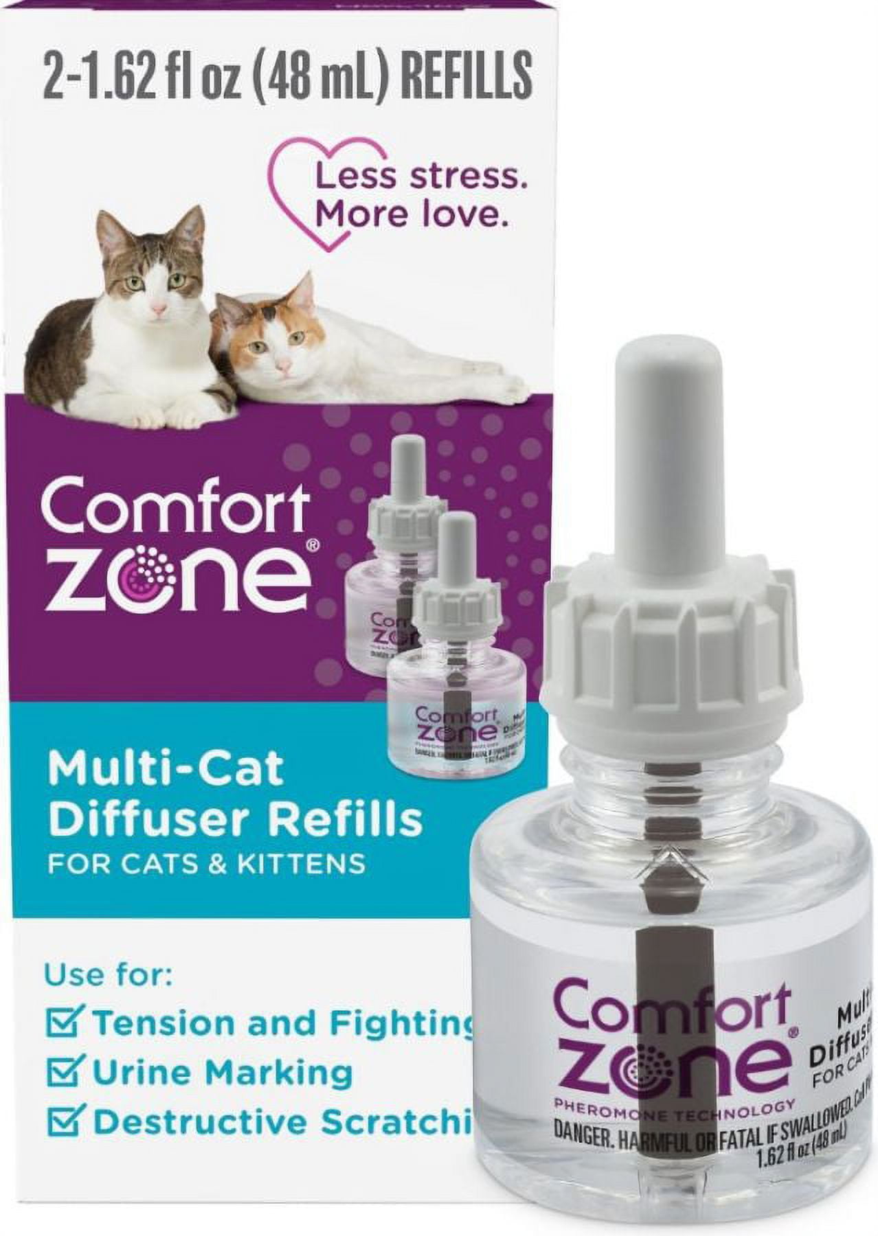 Comfort Zone Multi-Cat Diffuser Refills For Cats and Kittens [Cat ...