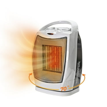 Comfort Zone Portable 1500W Ceramic Oscillating Digital Tower Space ...