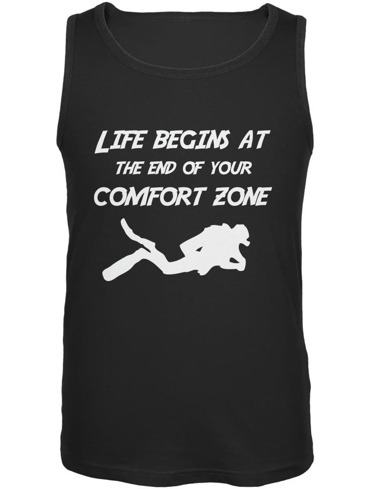 Comfort Zone Scuba Diving Black Adult Tank Top - Large - Walmart.com