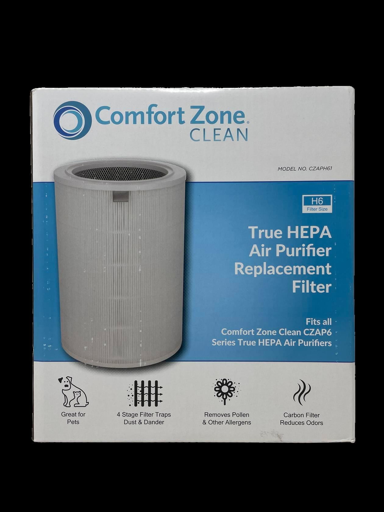 Comfort Zone True HEPA Filter, Replacement for CZAP6 Air Purifier ...