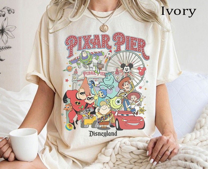 Comfort shirts are popular Retro Disney Pixar Pier Shirt, Pixar Fest ...