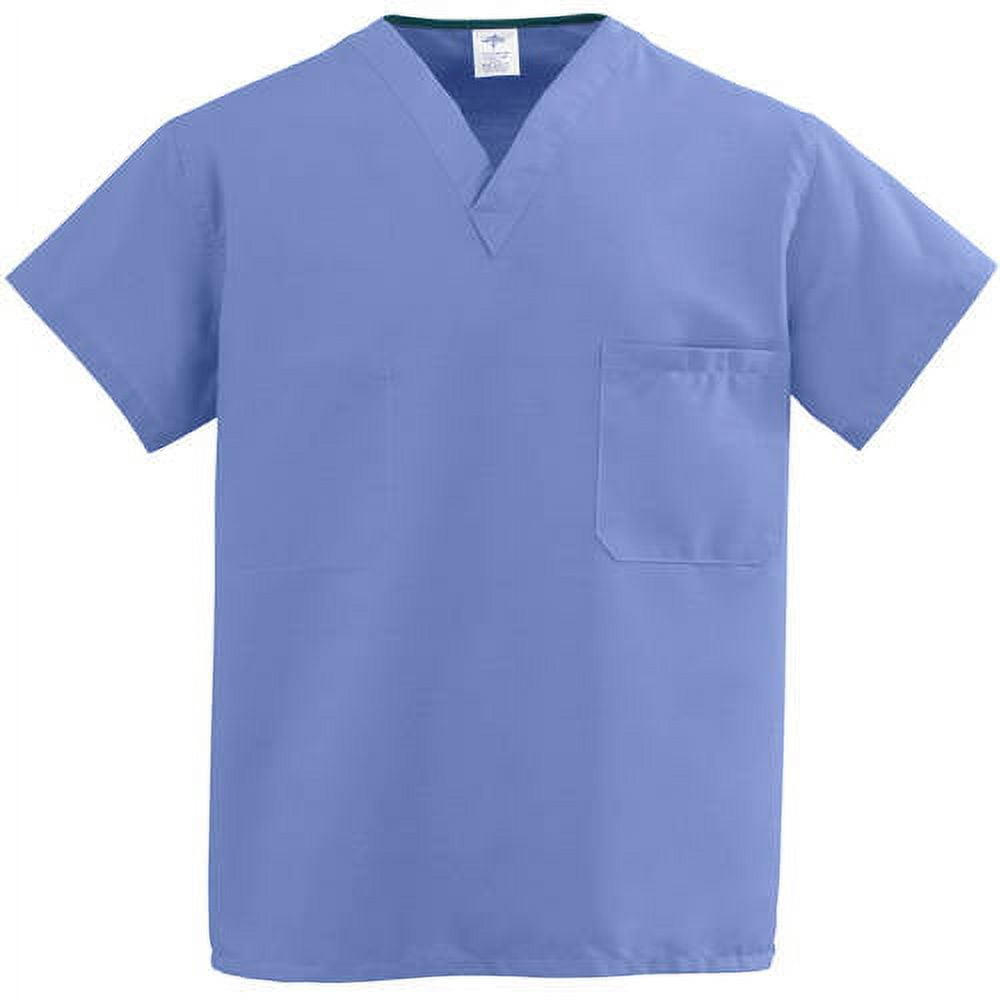 ComfortEase Unisex Reversible V-Neck Scrub Top - Walmart.com