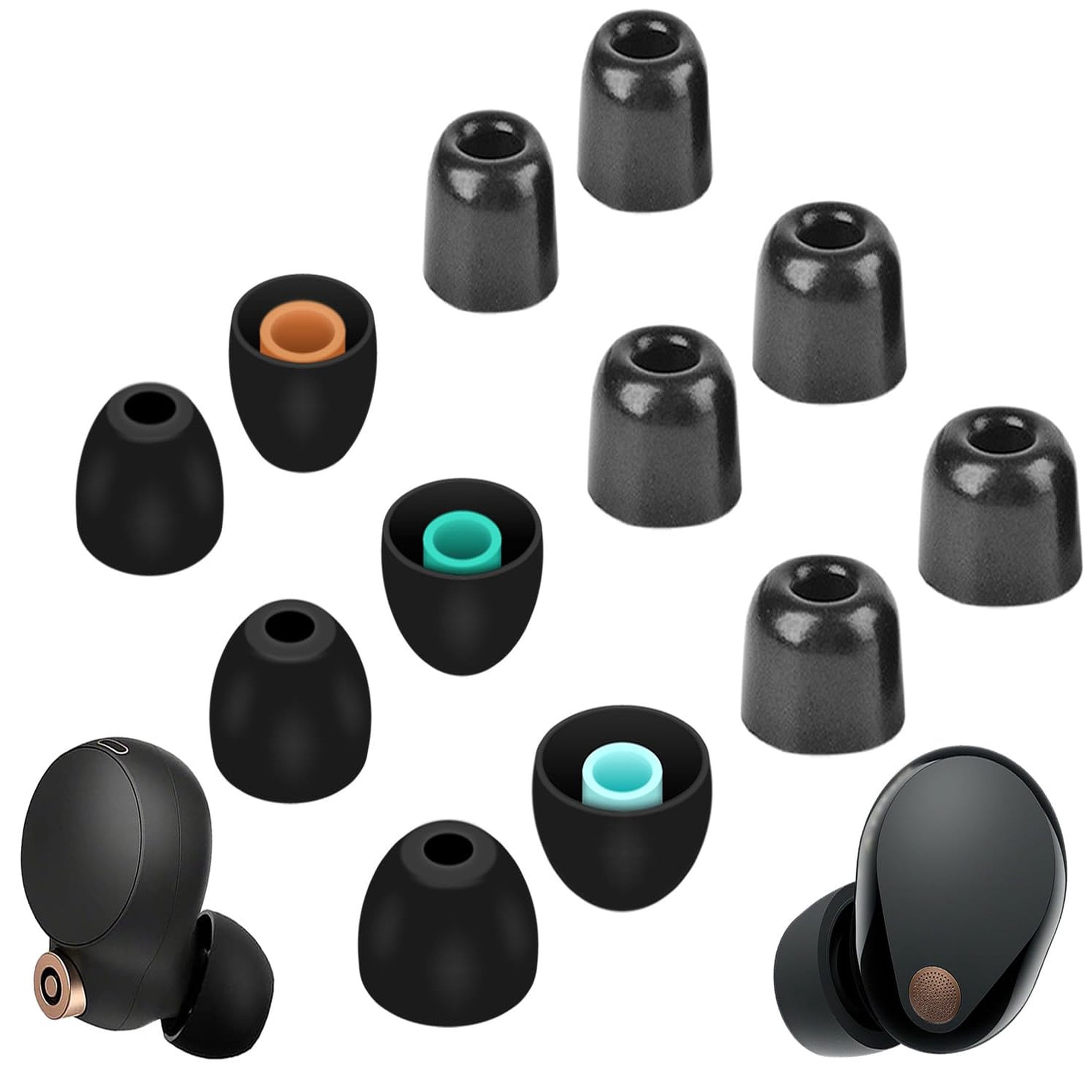 ComfortFit Memory Foam Ear Tips for Sony Wireless Earbuds - Walmart.com