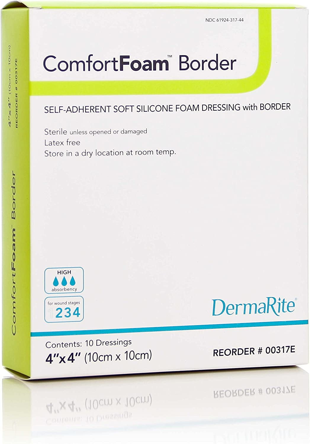 ComfortFoam BorderBordered Foam Wound Dressing With Soft Silicone ...