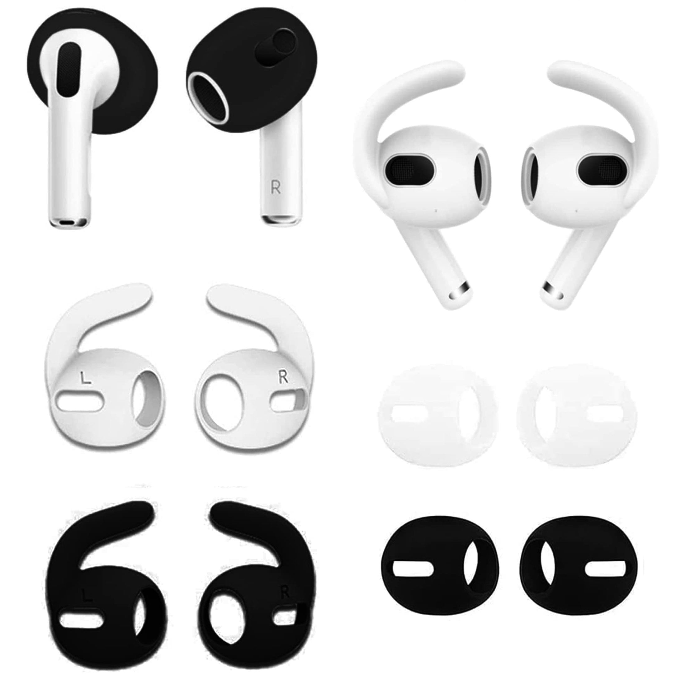 ComfortGrip Earbud Covers for AirPods 3 - Anti-Slip Fit, 4 Pairs ...