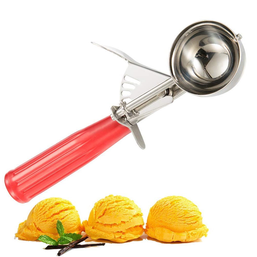 ComfortGripHandle, Stainless Steel Scoop Set, Reddish Innovative ...