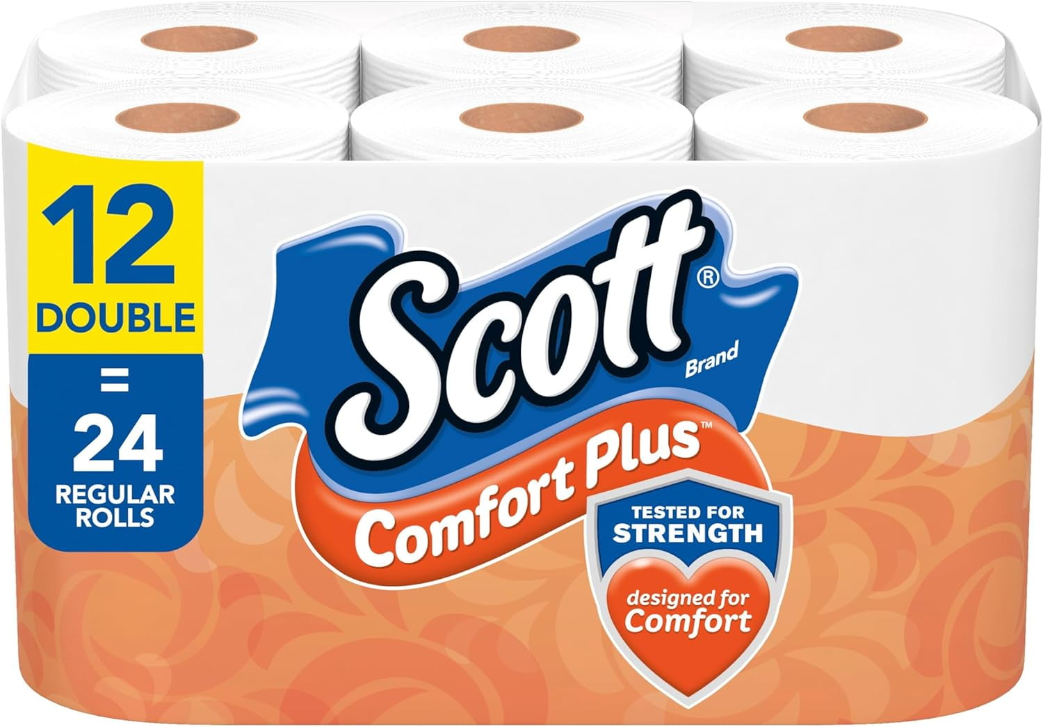 Unbranding ComfortPlus Toilet Paper, 12 Double Rolls, 231 Sheets per ...
