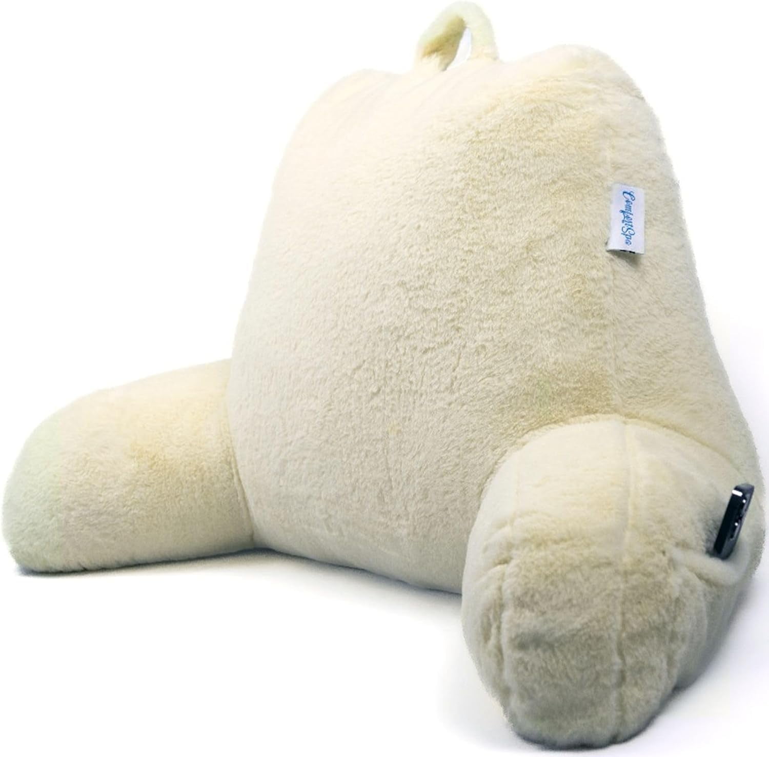 Mainstays Faux Fur Plush Backrest Pillow, Specialty Size, Aqua ...