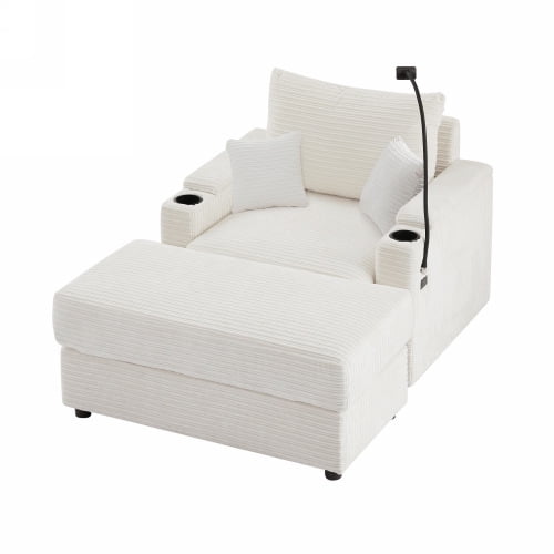 Comfortable 41.7" Modern Style Single Sofa Sofa Couch with Storage ...