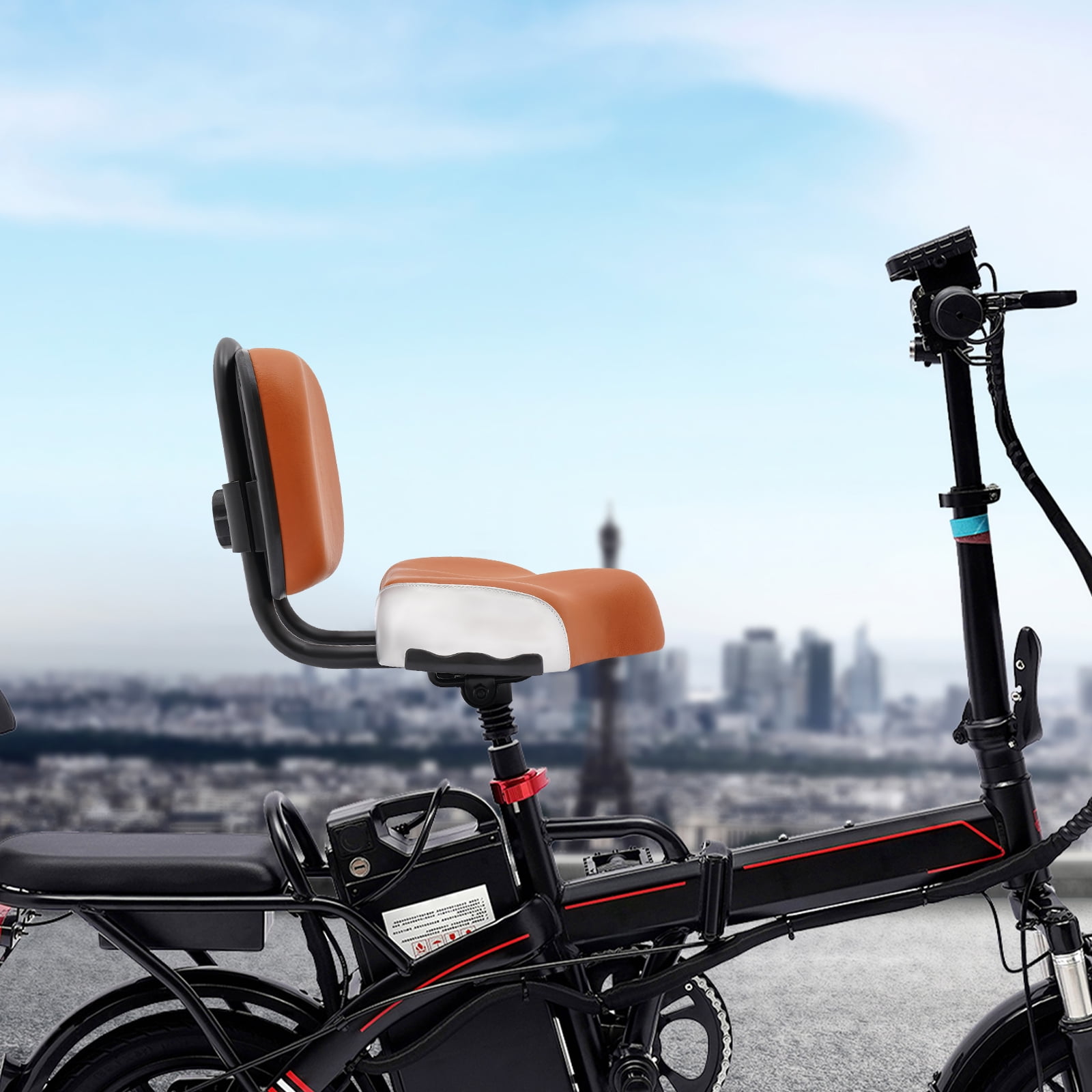 Comfortable Bike Seat with Backrest, Adjustable Height, Durable ...