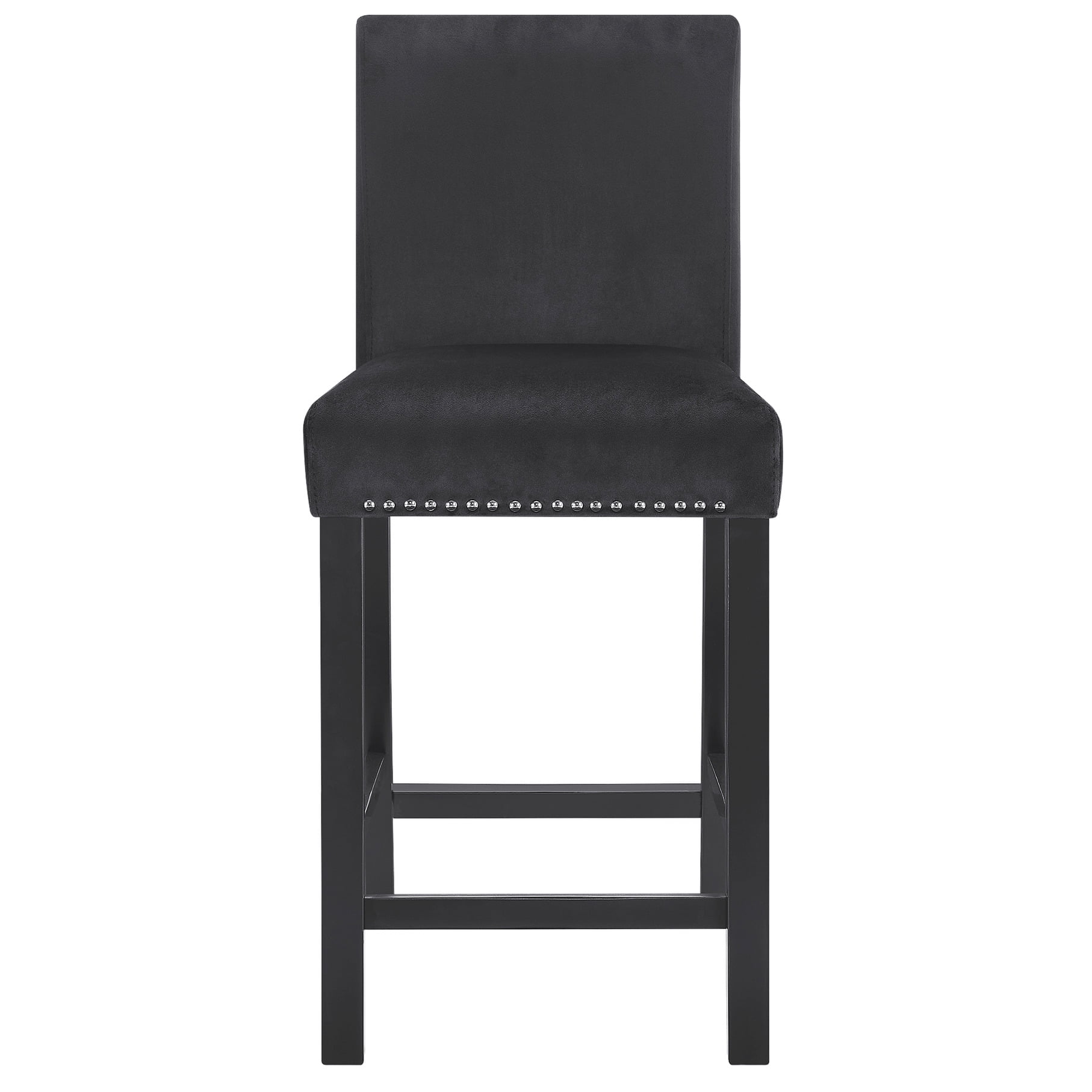 Comfortable Black Dining Chair - Solid Wood Construction, Scratch ...
