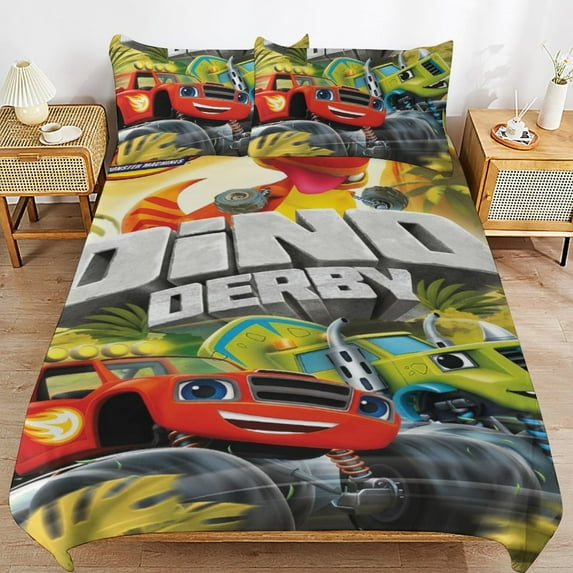 Comfortable Blaze And The Monster Machines Bedding 3 Pieces Set With ...