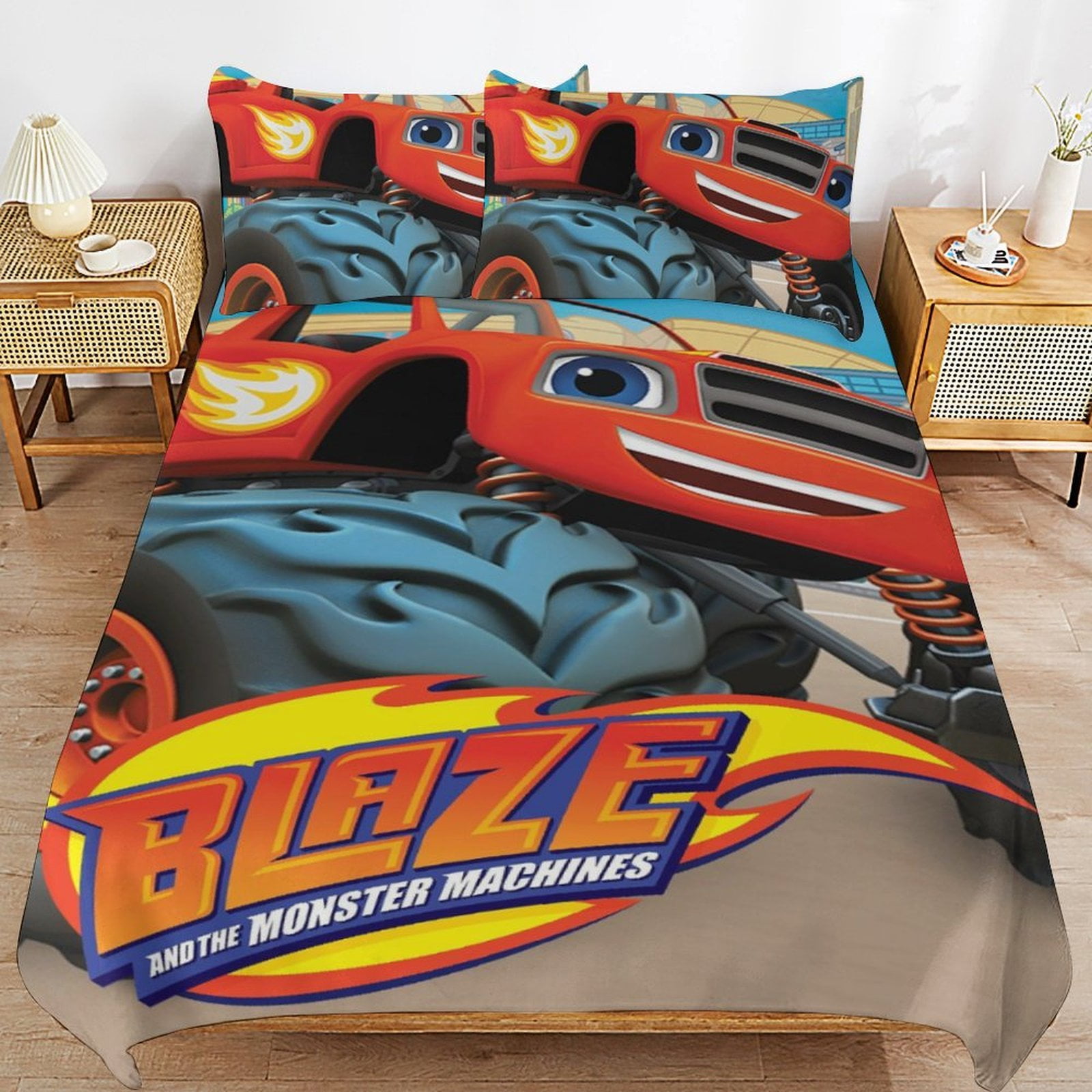 Comfortable Blaze And The Monster Machines Bedding 3 Pieces Set With ...