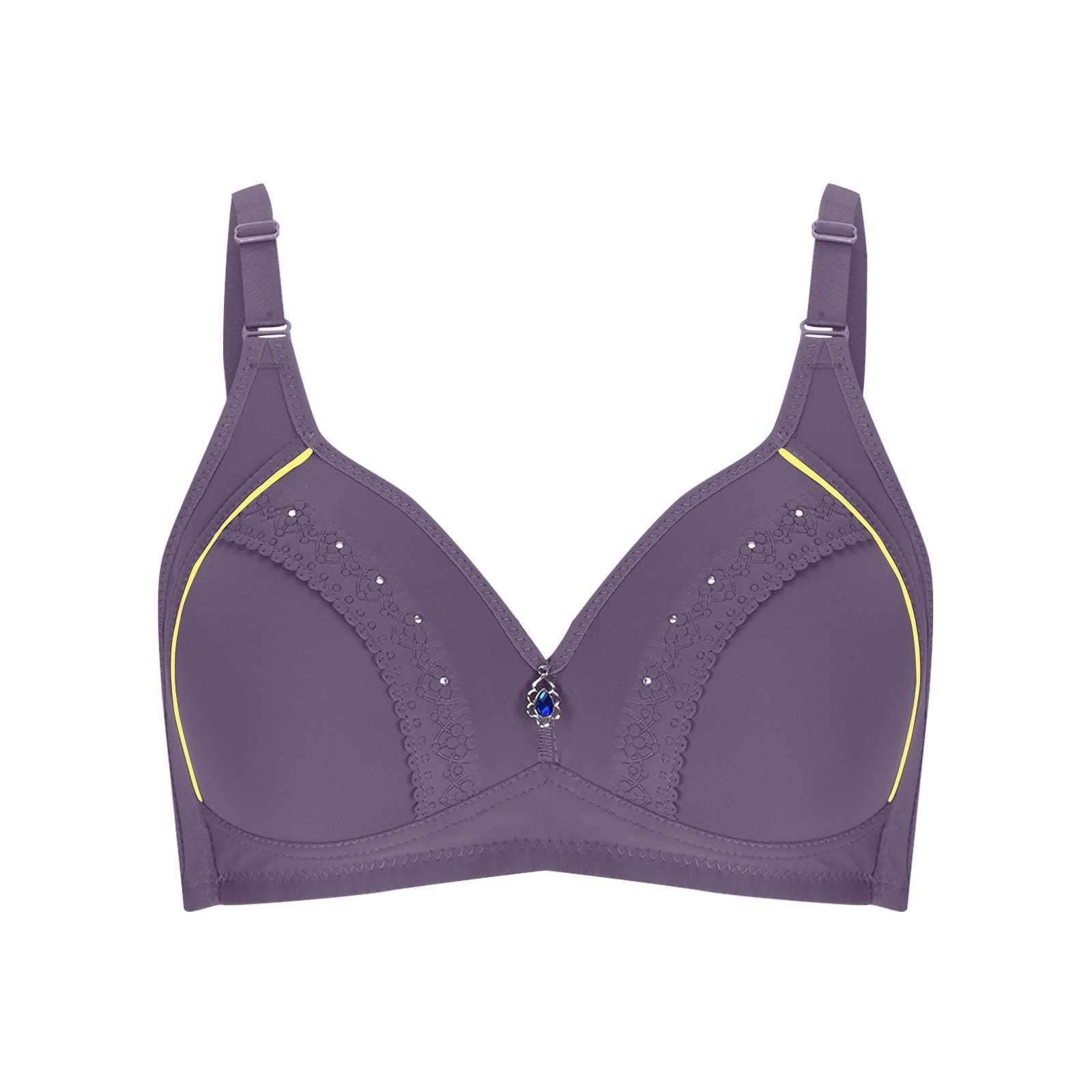 Comfort Bras for Women Womens Embroidered Rhinestones Comfort ...