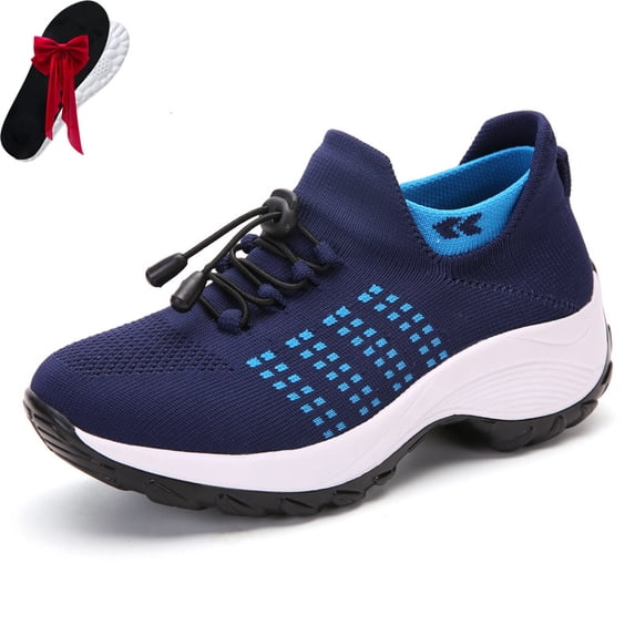 Comfortable Breathable Women Walking Shoes Slip on Trainers Women's ...
