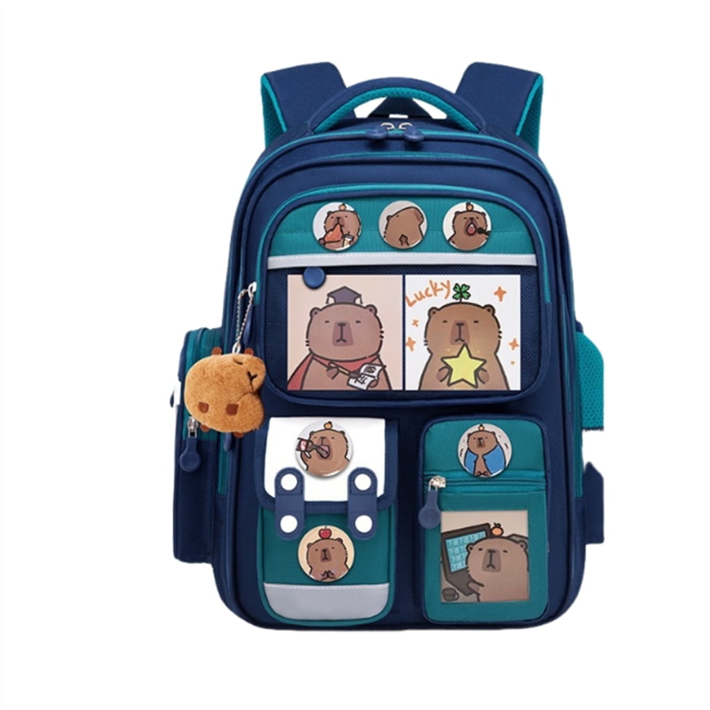 Comfortable Capybara Backpack Ergonomic School Bag Large Capacity Book ...