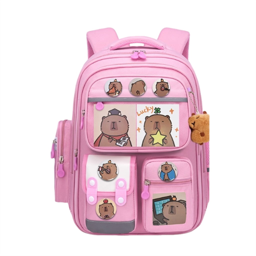 Comfortable Capybara Backpack Ergonomic School Bag Large Capacity Book ...