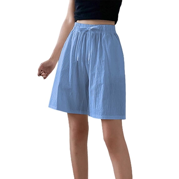Comfortable Casual Fashion Shorts Summer Drawstring Elastic Waist Comfy ...