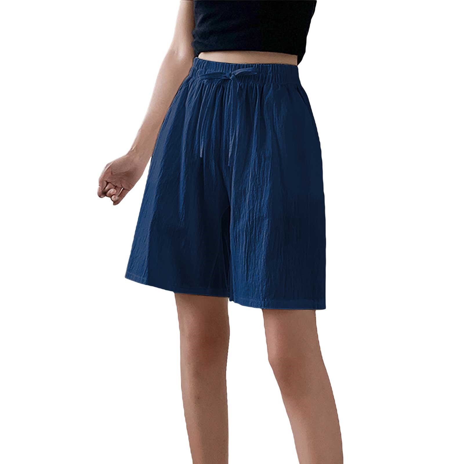 Comfortable Casual Fashion Shorts Summer Drawstring Elastic Waist Comfy ...