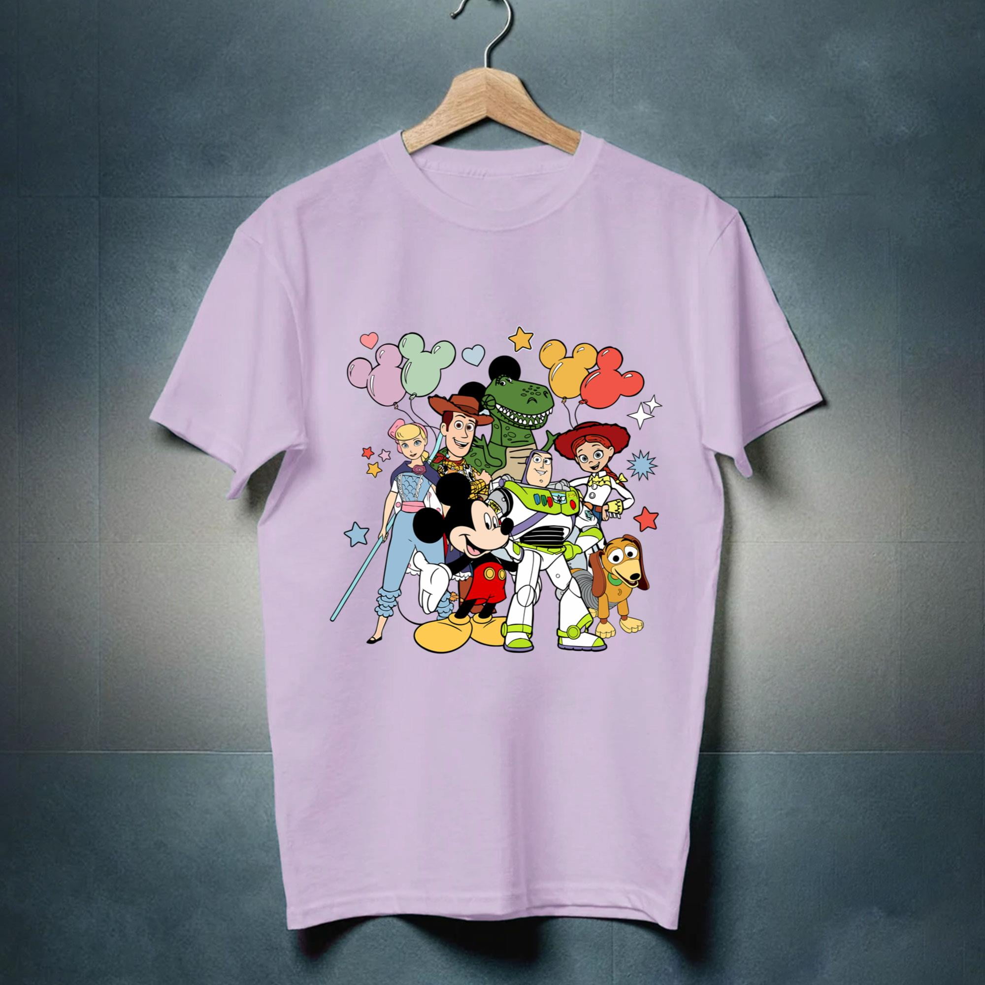 Comfortable Colored Shirt with Animated Movie Friends Theme, Friendship ...