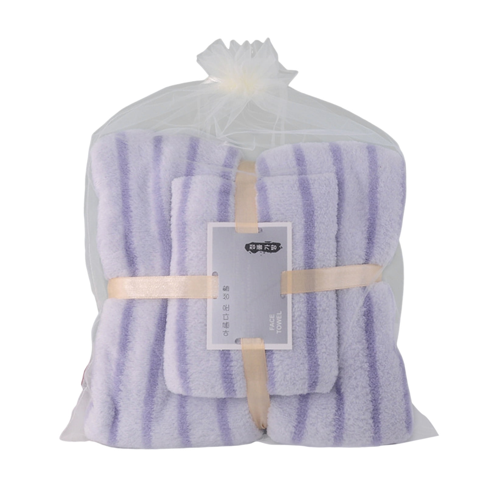 Comfortable Cotton Bath Towels Set, Lightweight High Absorbent Bath ...
