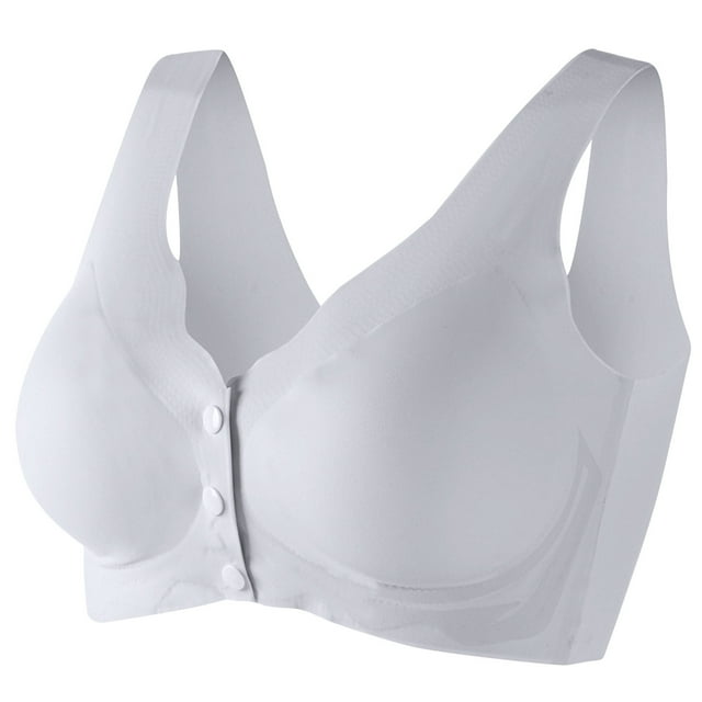 Comfortable Daisy Bra for Seniors, 2024 New Front Closure Button ...